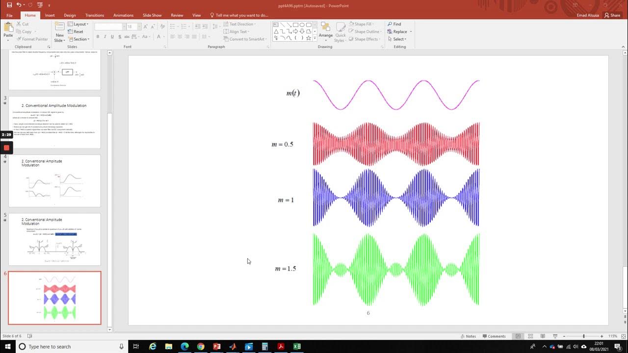 Amplitude modulation with Envelope / noncoherent demodulation using Matlab Simulink - YouTube