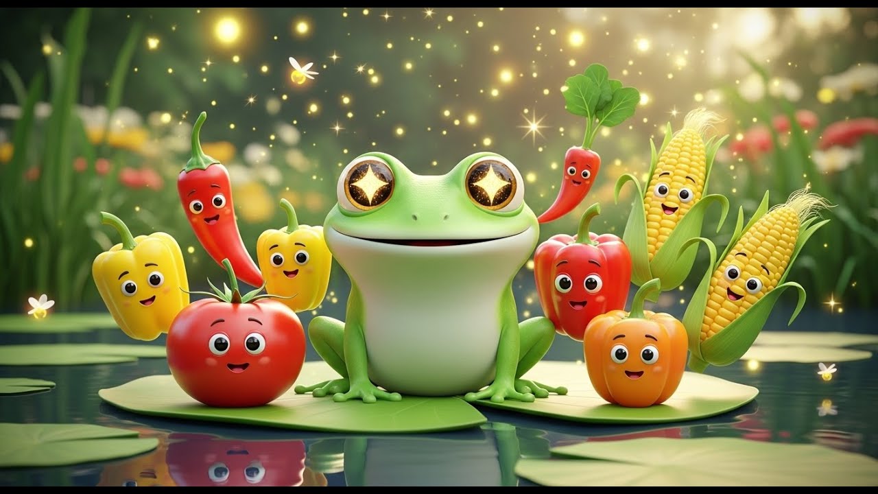 Learn 20 Popular Vegetables Names with Frog 🥒🥕🐸 | Learn Vegetables for ...