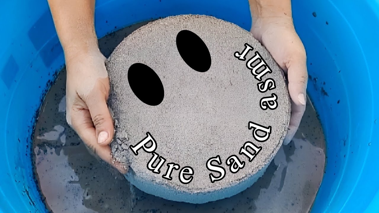 Pure sand round shapes crumbling in water, on floor| for @MBA GAMING YT ...