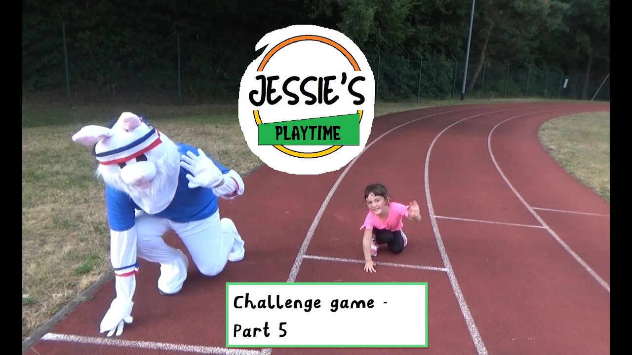 Challenge Game Part 5 | Track Race with Bunny and Jessie | Jessie's ...