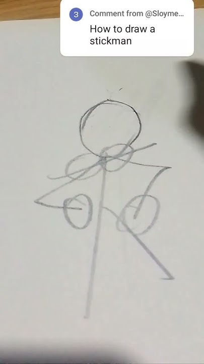 how to draw a stickman🤔 - YouTube