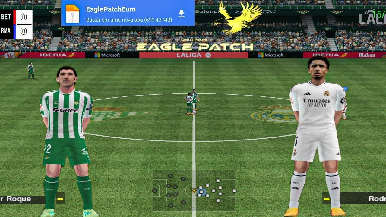 🤩INCRÍVEL EAGLE PATCH eFootball PSP O MELHOR PATCH PSP |MENUS DE PS4 ...