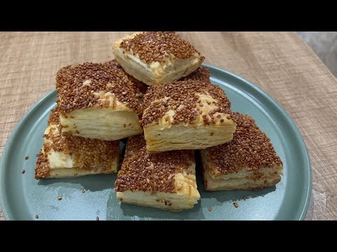 MİLFÖYDEN KÜÇÜK ÇITIRLAR                  #milföylütarifler #peynirlibörek #milföy #kolaytarifler