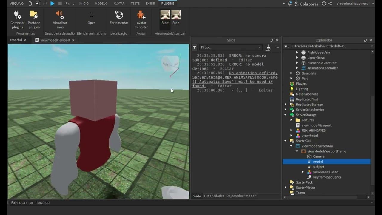 Viewmodel visualizer - Instructions - Roblox Studio - YouTube