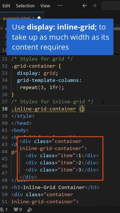 Grid vs Inline-Grid in CSS: What’s the Difference? - YouTube