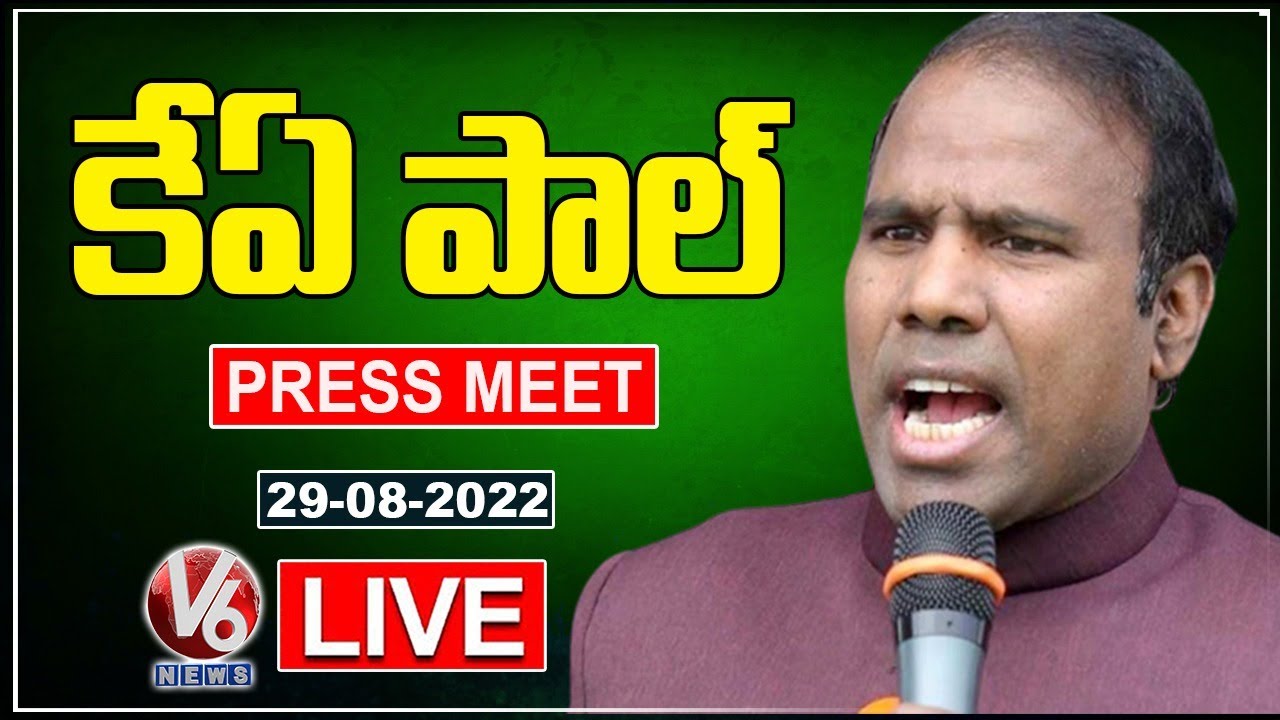 KA Paul Press Meet LIVE | V6 News - YouTube