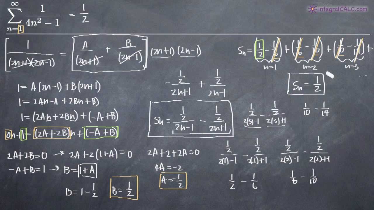 Sum Of Telescoping Series KristaKingMath YouTube