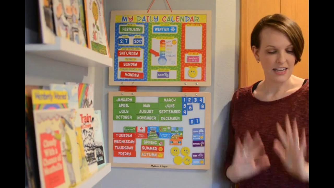 Easy Morning Calendar Routine - YouTube