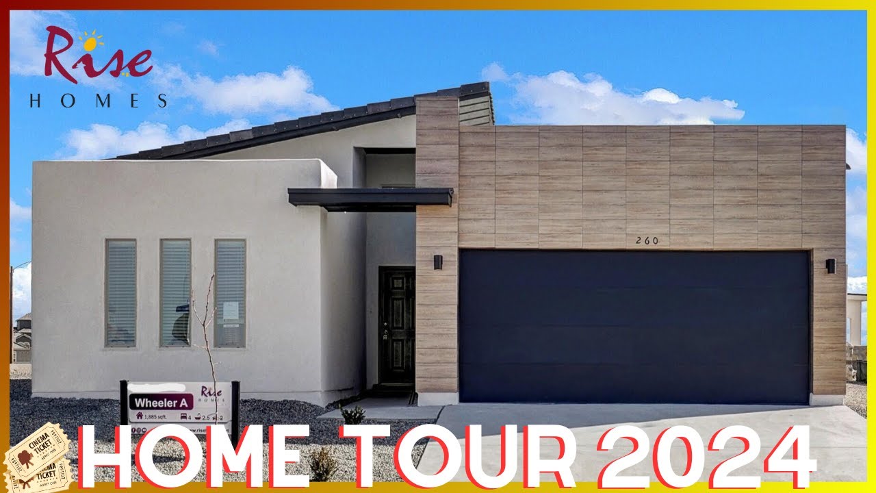 New homes for sale in Santa Teresa NM 2024 I Wheeler A plan by RISE Homes - YouTube