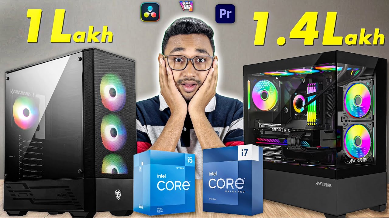 Special Editing and Gaming PC Build Under 1 Lakh & 1.4 Lakh ⚡ - YouTube