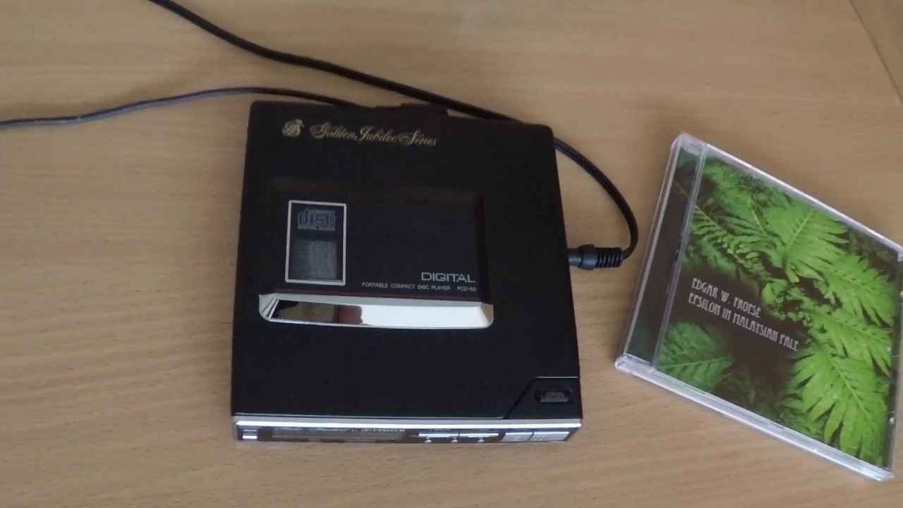 Fisher PCD-100 portable CD player - YouTube