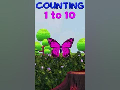 3d animation shorts | Counting 1 to 10 | Butterfly | Animation Shorts ...