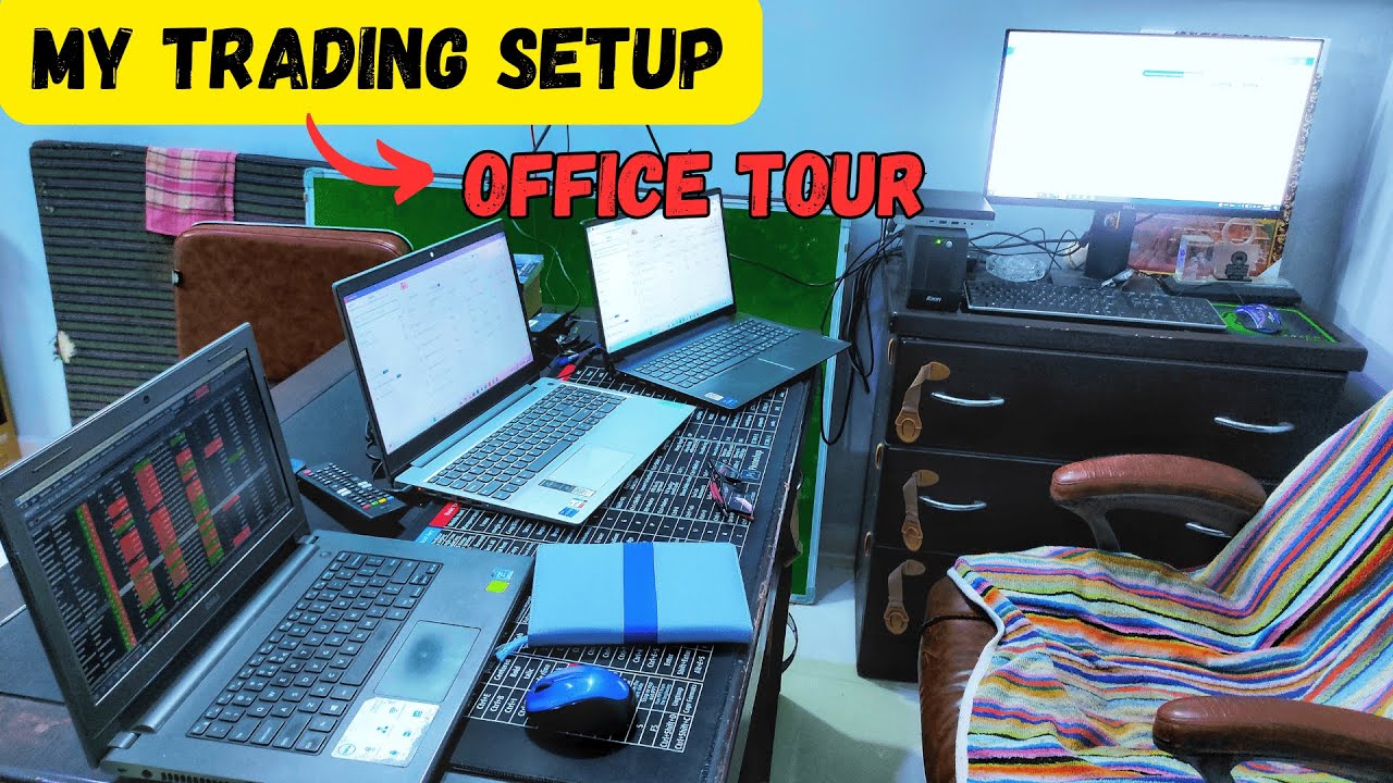 My Trading Setup and Office Tour | Stock Market Trader Desk Setup - YouTube