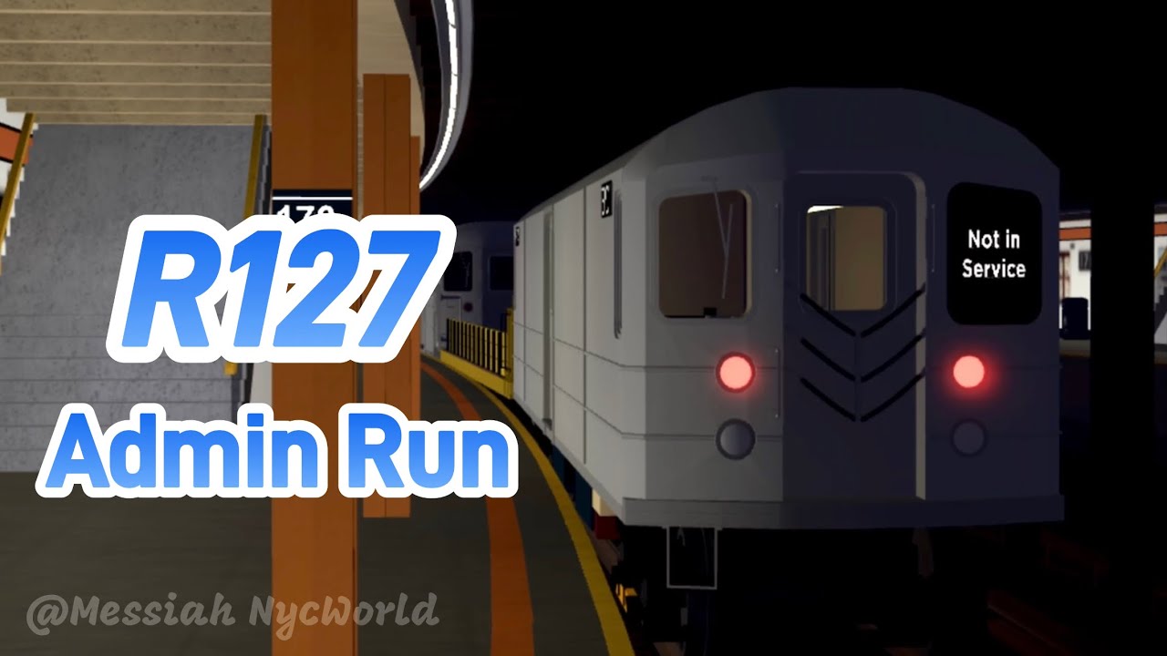 Roblox | NYCT: C via D Line - R127 (Admin Train) - YouTube