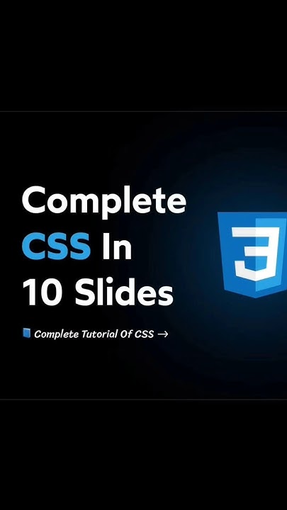 Complete css in 10 slides#trending #coding #codeing #webdevelopment #shortviral #css #csseffects ...