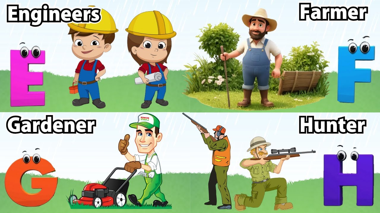 Occupation Alphabet Song | Occupation ABC Song | Phonics for Kids ...