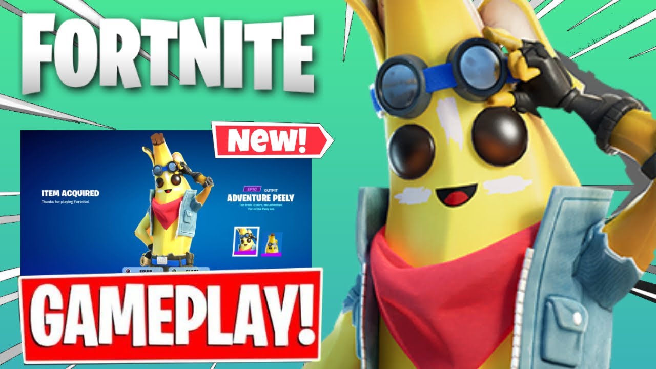 ADVENTURE PEELY Skin Gameplay In Fortnite - YouTube