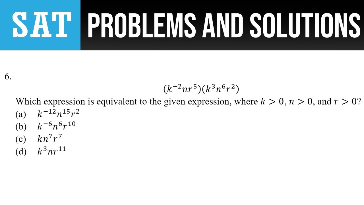 6 k 2 nr 5 k 3n 6r 2 Which Expression Is Equivalent To The Given