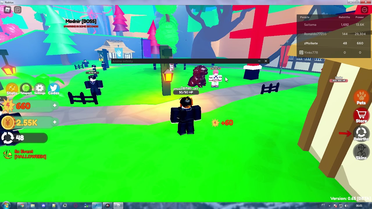 ROBLOX Anime Infinity SCRIPT AUTO FARM & AUTO REBIRTH - YouTube