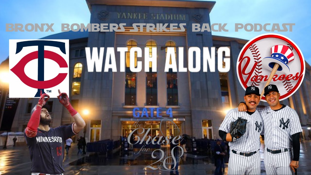 ⚾NY YANKEES BASEBALL WATCH-ALONG VS TWINS LIVE SCOREBOARD & PLAY BY ...