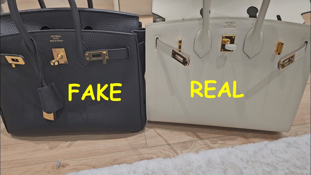 Hermes Birkin real vs fake review. How to spot fake Hermes Birkin ...