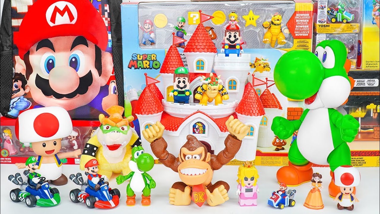 Super Mario Bros Unboxing Toys Review ASMR 🏰 Super Mario Nintendo ...