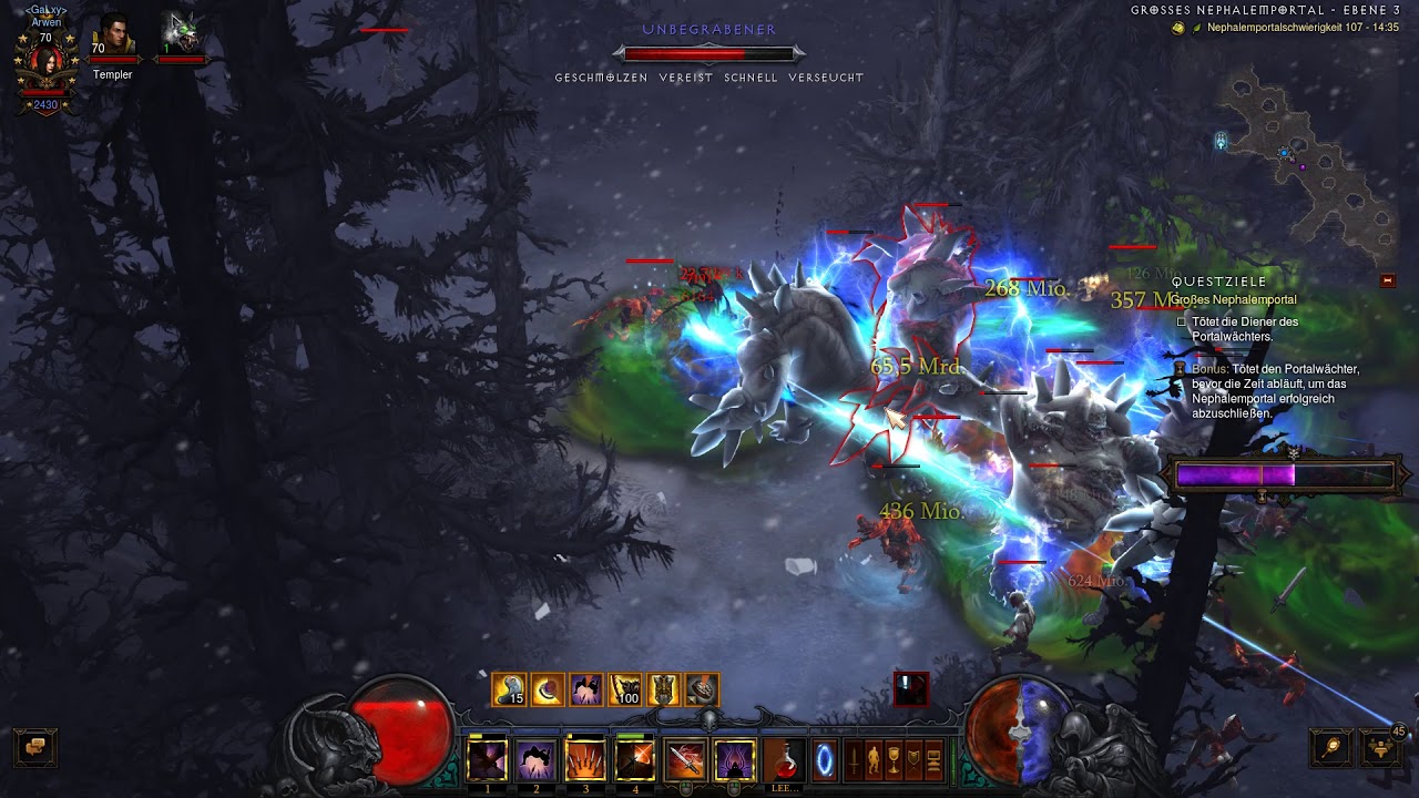 Diablo III S12 DH Shadow 107 Clear (Rank 61) - YouTube