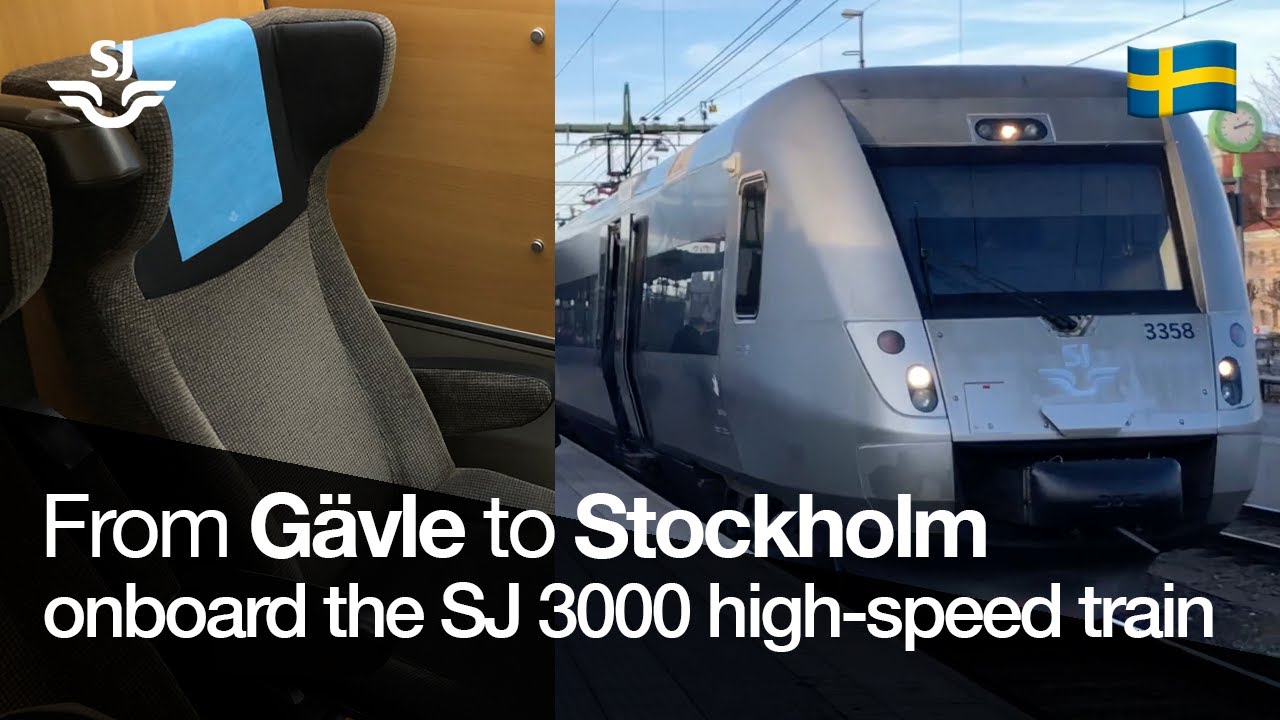 TRAIN TRIP REPORT | SJ 3000 🚄 (1ST CLASS) | Gävle - Stockholm Central ...