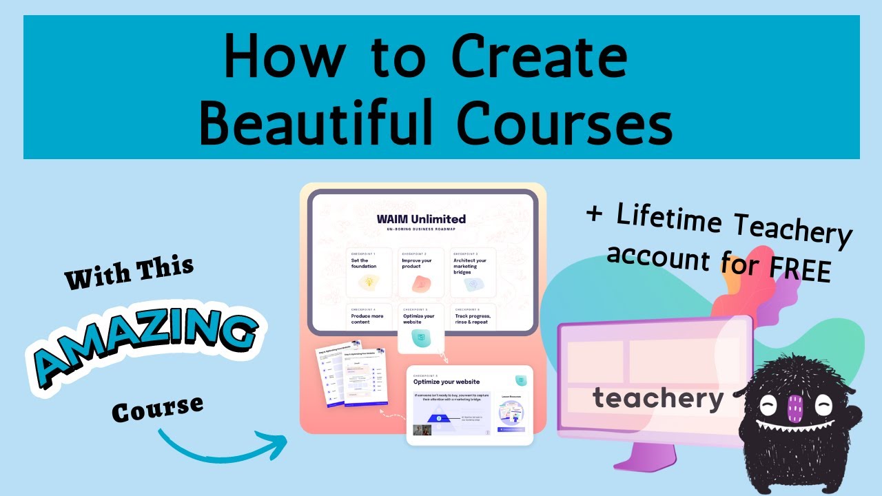 How to Create Beautiful Courses | Wondering Aimfully Course | Teachery ...