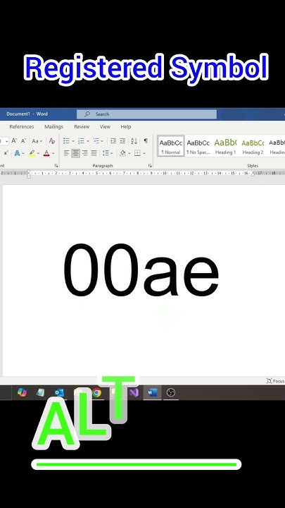 Insert Registered Symbol ® in MS Word | Quick Shortcut Guide! #shorts # ...