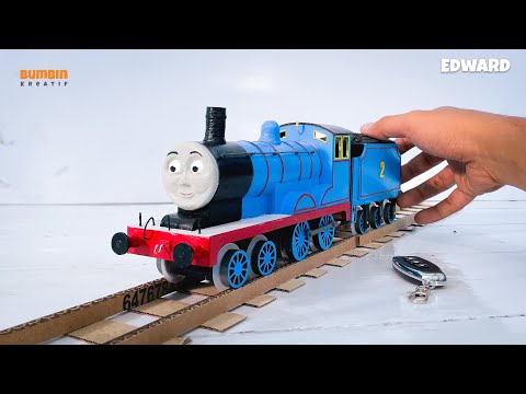 How to Make Edward (Thomas and Friends) Motorized using Cardboard | Train Modeling