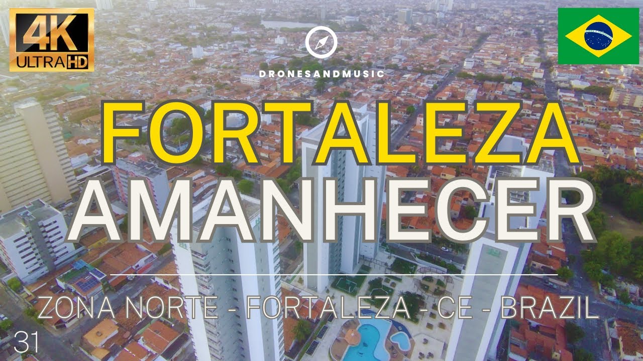 [4K] BRAZIL 🇧🇷 ️- Fortaleza - Zona norte - Ceará. Aerial Relaxation ...