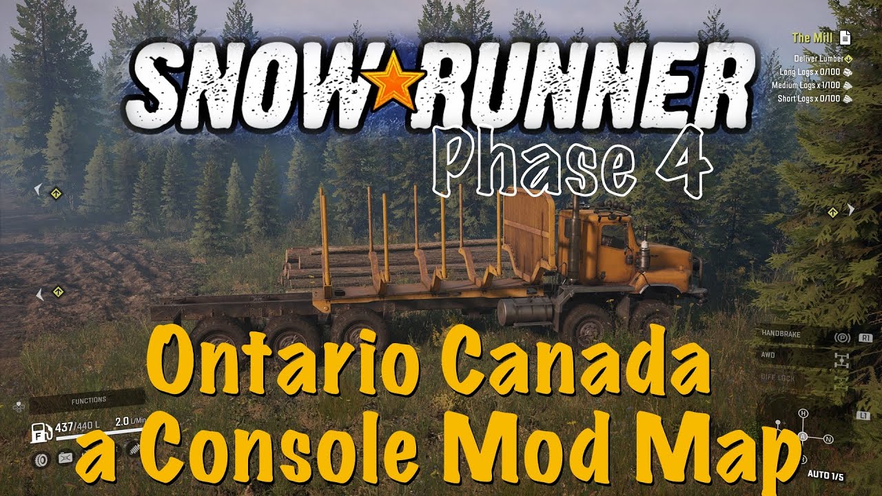 SnowRunner - Ontario Canada - a Console Mod Map - YouTube