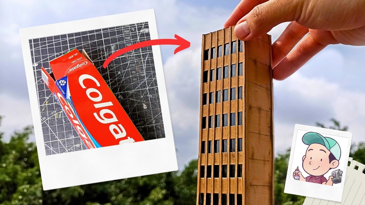 TUTORIAL | Convertí una caja de CARTÓN en un EDIFICIO - YouTube