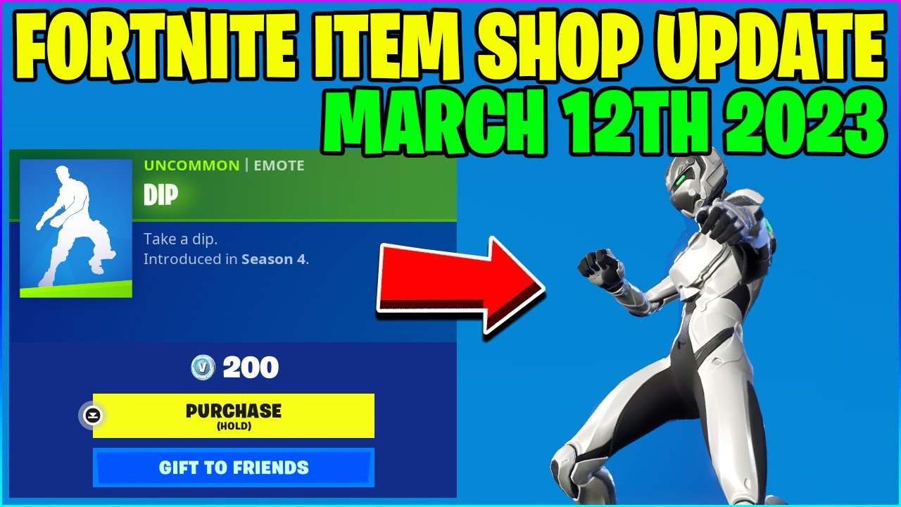 DIP EMOTE IS BACK! (FORTNITE ITEM SHOP MARCH 12TH 2023) - YouTube