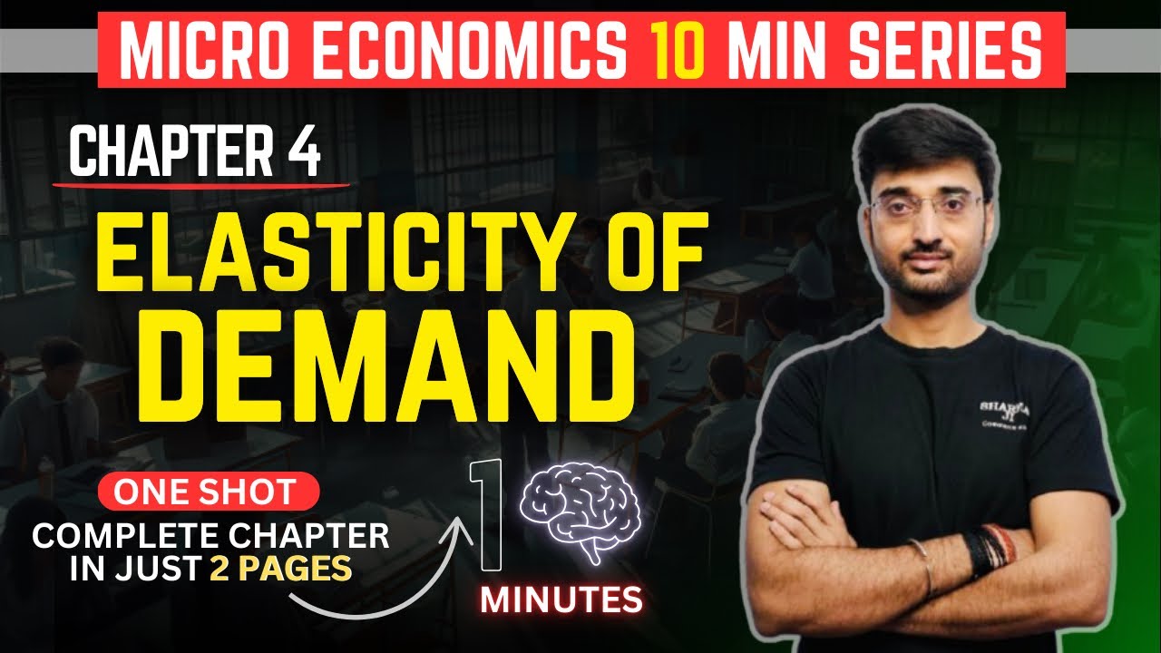 Price Elasticity of Demand CHAPTER 4 Economics Class 11 | 10 min series ...