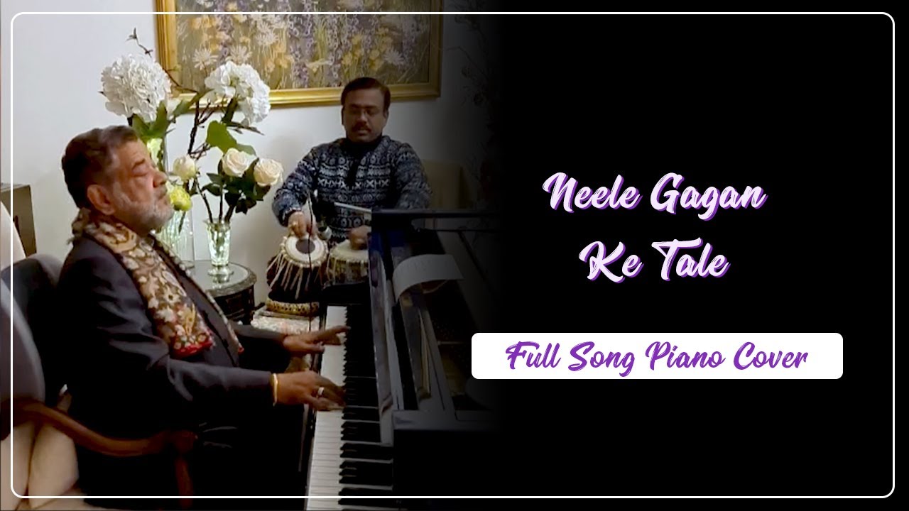 Neele Gagan Ke Tale | Piano Cover With Lyrics | Brian Silas #piano # ...