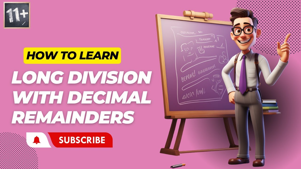 Long Division with Decimal Remainders - YouTube