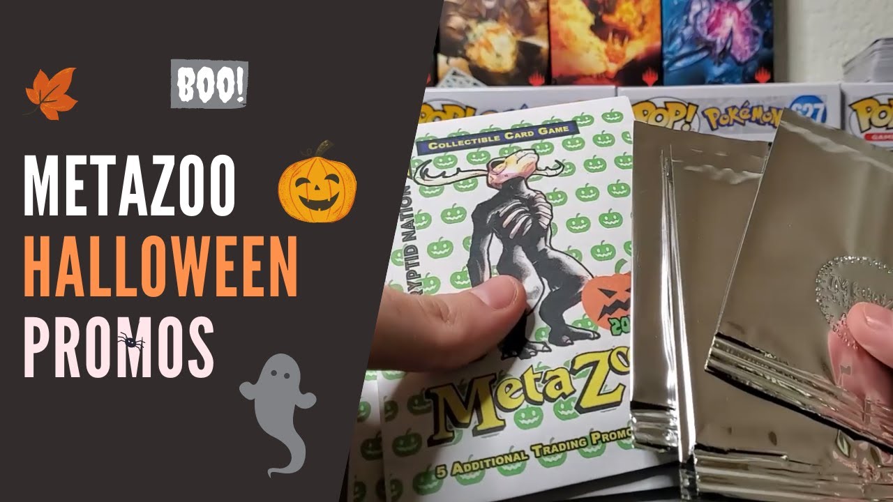 Opening a MetaZoo TCG Cryptid Nation Halloween Promo pack and more ...