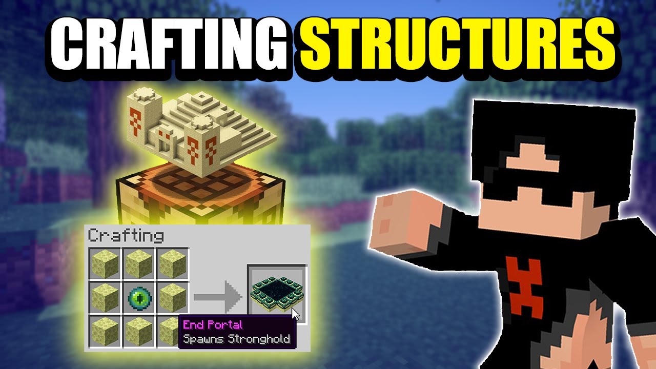MINECRAFT BUT WE CAN CRAFT STRUCTURES @Auraciferr - YouTube