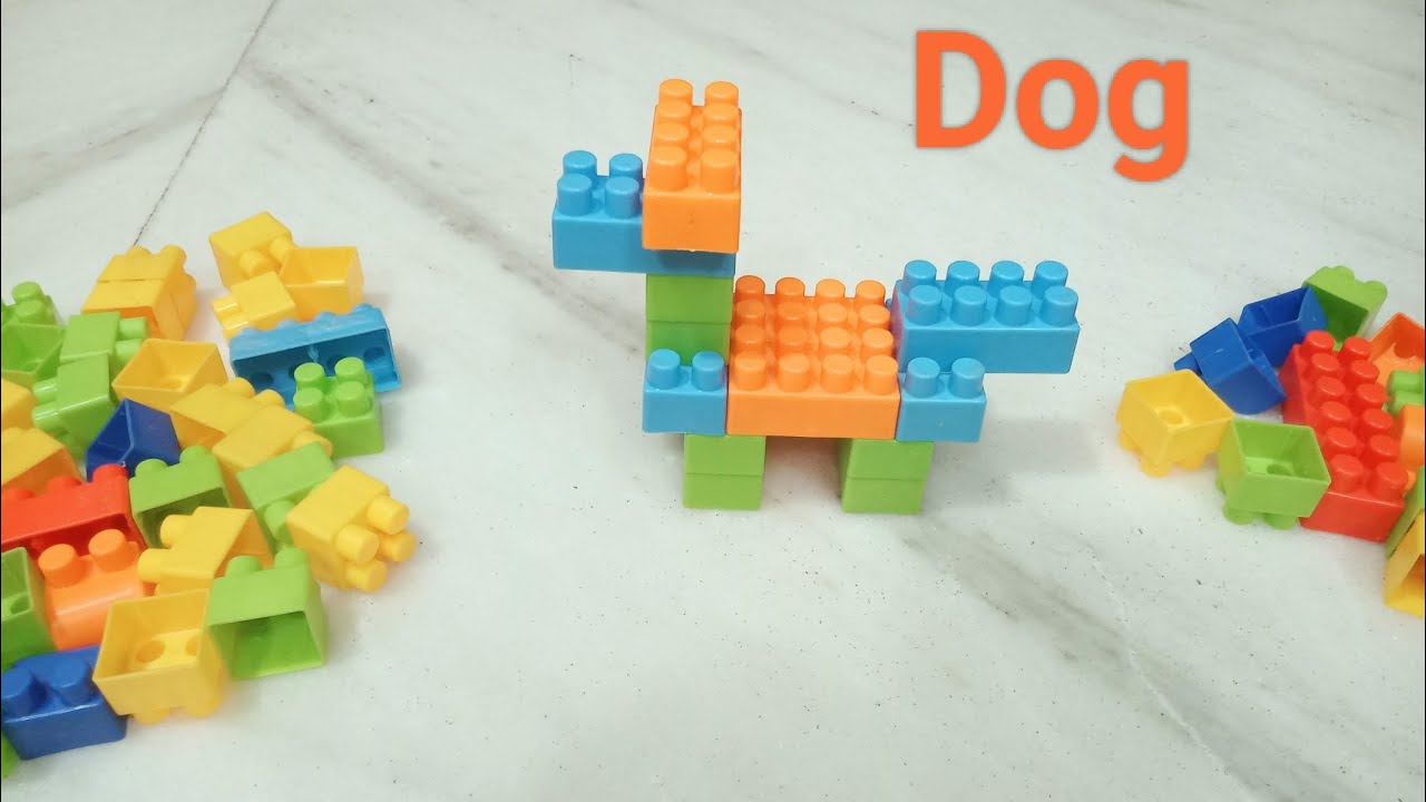 Satisfying ASMR Building Blocks Dog/DIY/Building Blocks # ...