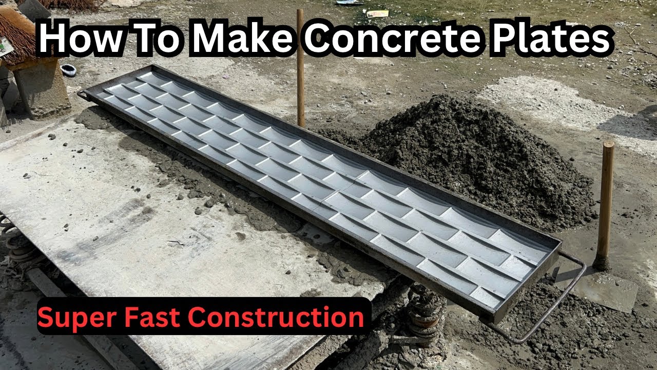 How To Make PreCast Concrete Slab (Plates) Biscuit Design | Making ...