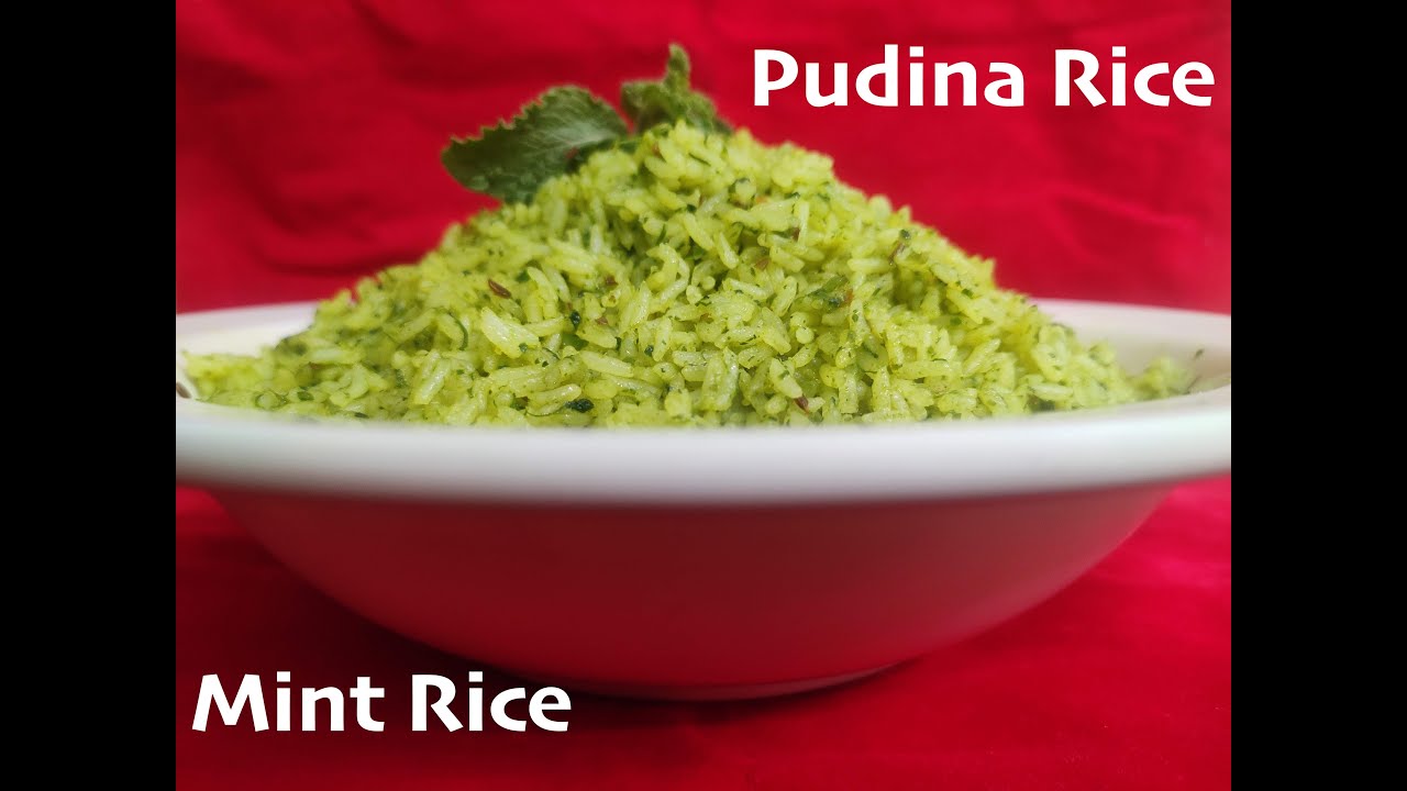 Pudina Rice | Pudina Pulav | Mint Rice | Mint Pulav | Easy to make ...