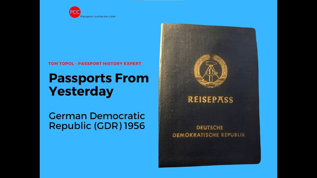 Vintage Passport Collector: East German Passport 1957 - YouTube