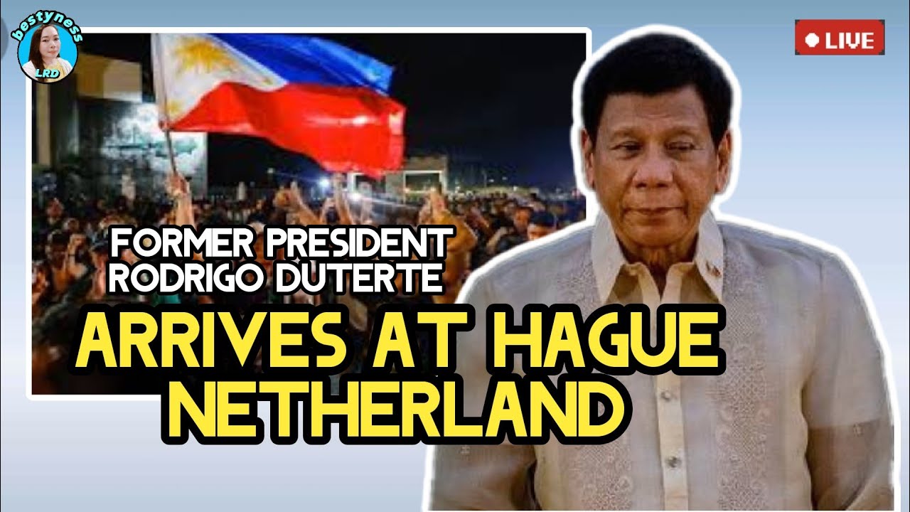 #news UPDATE! FORMER PRESIDENT RODRIGO DUTERTE ARRIVES AT HAGUE ...