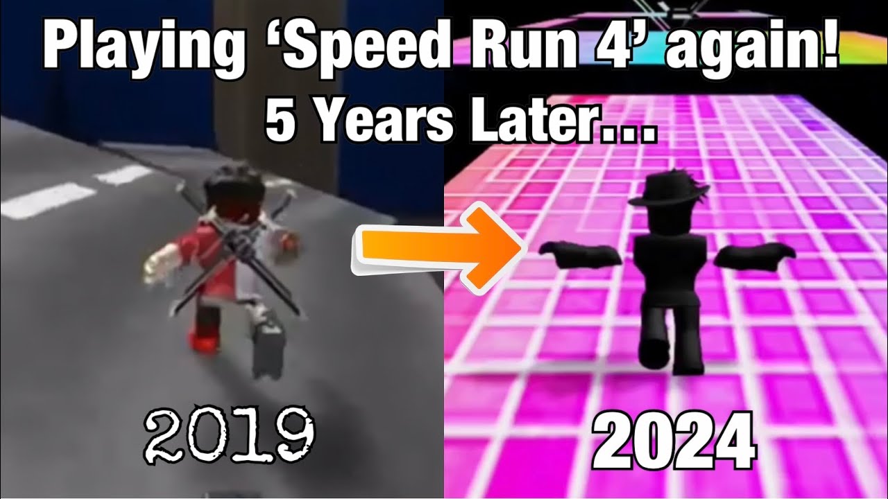 Roblox: Playing 'Speed Run 4' again (5 Years Later...) - YouTube