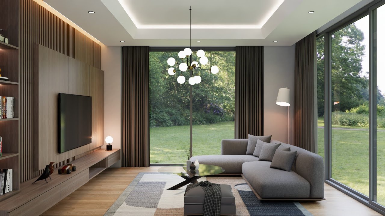 Sketchup interior design #74 Make a living room design and render by ...