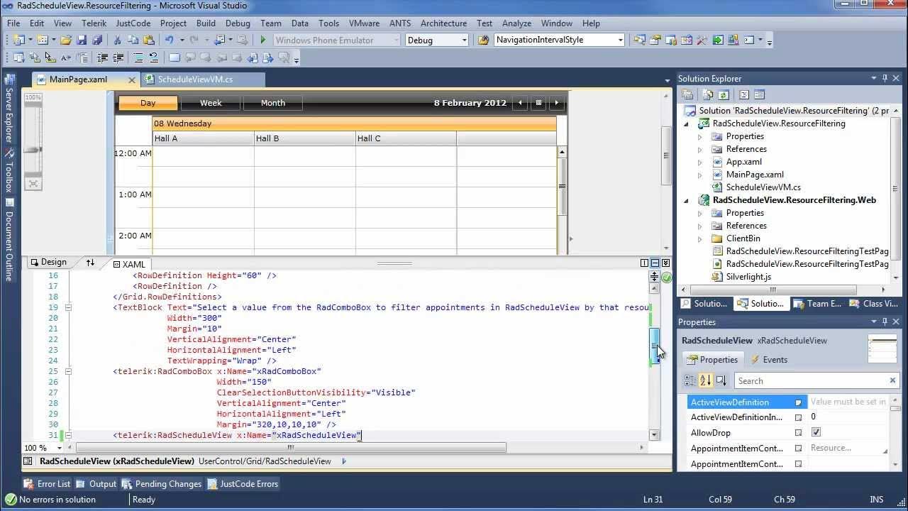 ScheduleView - Part 5: Creating a Custom Resource Filter (Silverlight & WPF) - YouTube