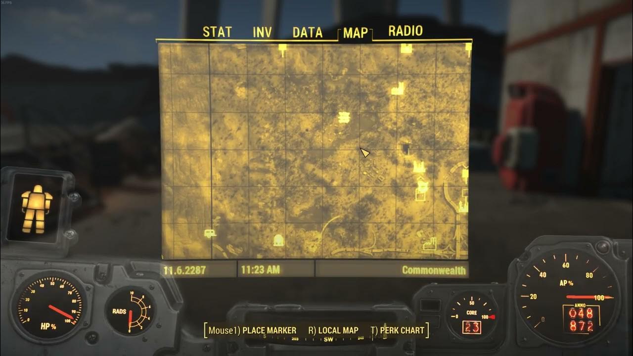 Fallout 4 pip-boy map glitch, can anyone help me fix this, edit: check the description - YouTube
