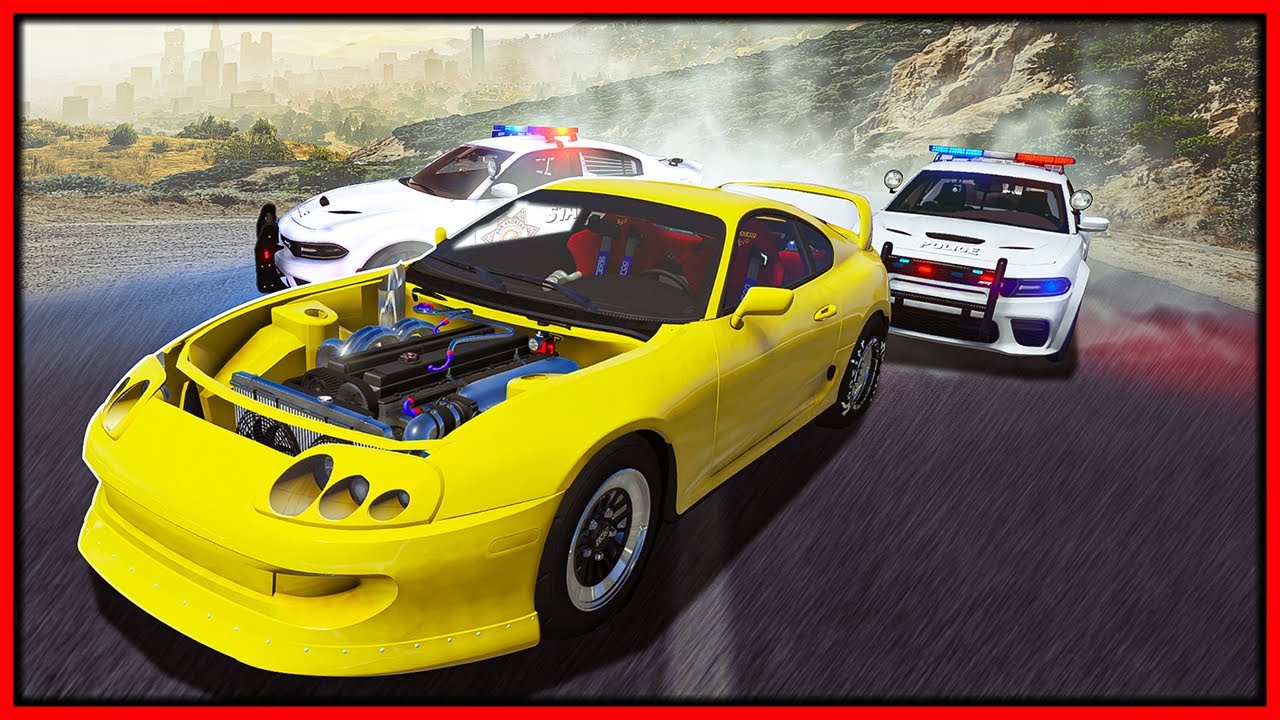 3000HP MONSTER Drag Supra Embarrasses Cops - YouTube